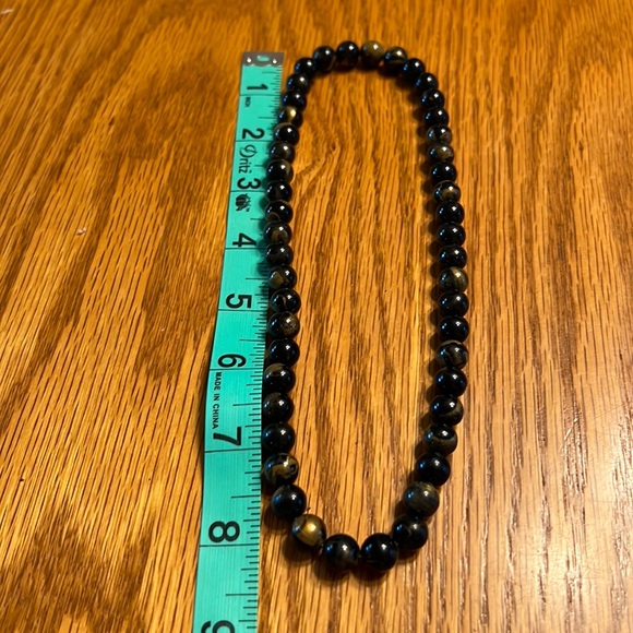 Hand Crafted | Jewelry | 6 Black And Gold Stretchy Necklace | Poshmark